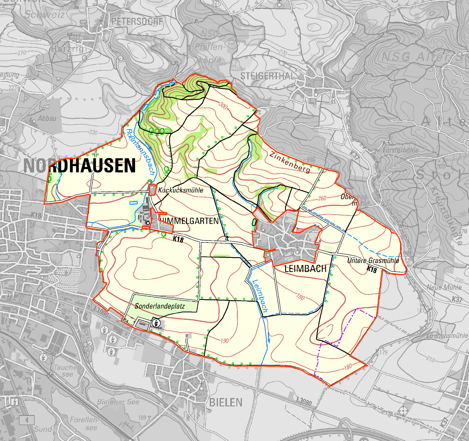 Projektdaten: Nordhausen-Leimbach - Landentwicklung Online - Thüringen